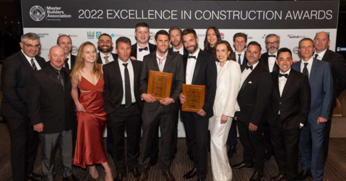 Kane wins at the MBA of NSW Excellence in Construction Awards 2022 ...
