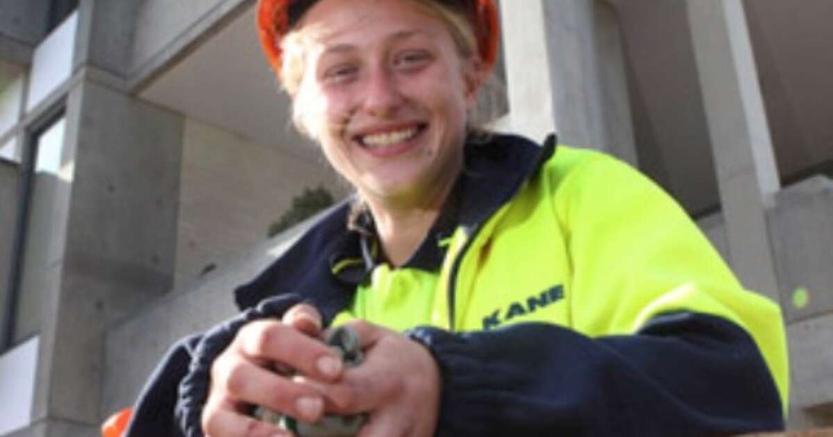 Kane apprentice carpenter making her mark - Kane Constructions