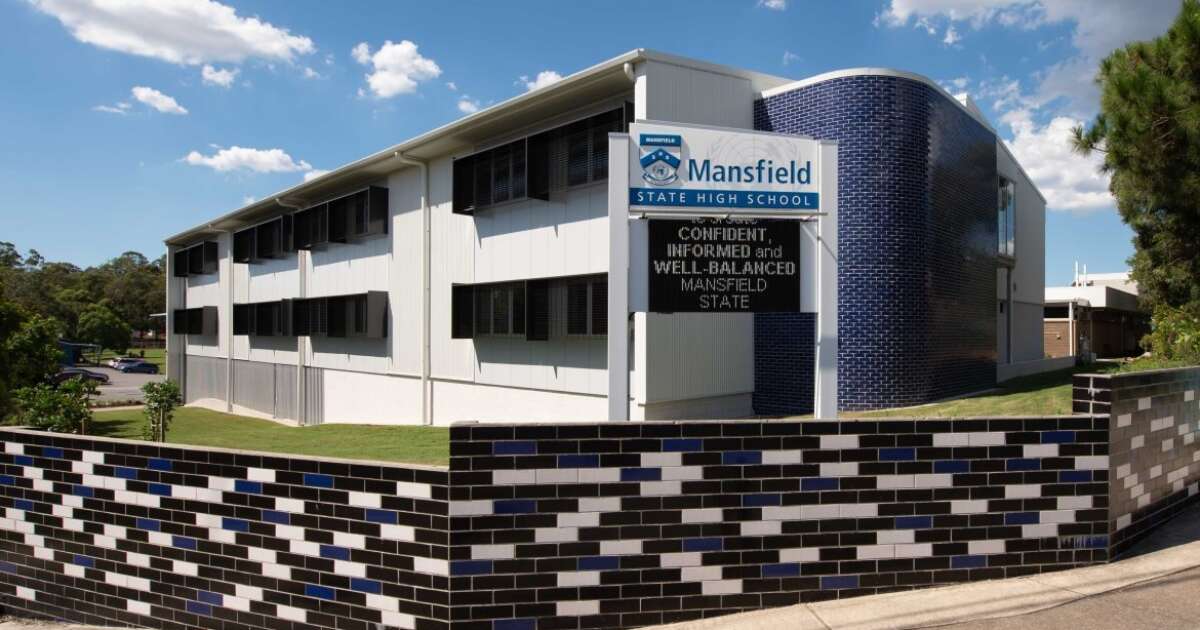 Mansfield State High School Logo Dangerous Driving Outside Mansfield